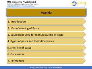 An Insight to Pasta Processing.pptx..... | PPTX