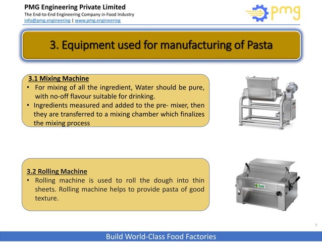 An Insight to Pasta Processing.pptx..... | PPTX