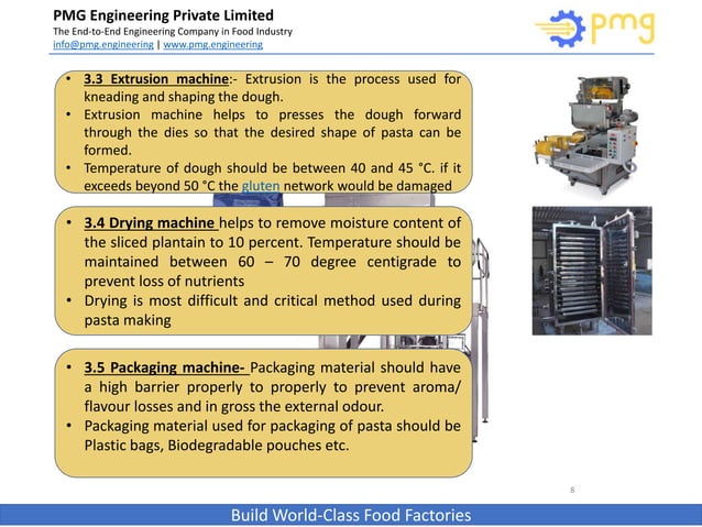 An Insight to Pasta Processing.pptx..... | PPTX