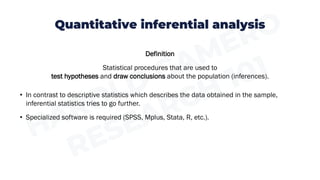 Research 101: Inferential Quantitative Analysis | PPT