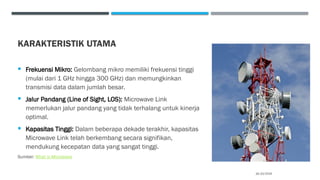 Bahan Presentasi Perkembangan Microwave link | PPTX