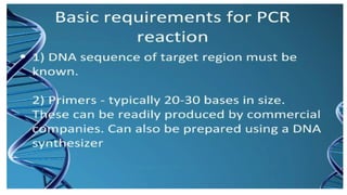 DPT - Biochemistry & Genetics - II Polymerase Chain Reaction | PPTX