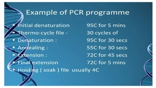 DPT - Biochemistry & Genetics - II Polymerase Chain Reaction | PPTX