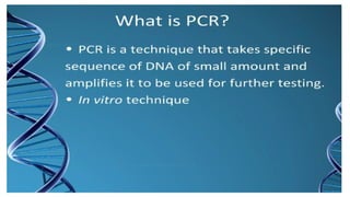 DPT - Biochemistry & Genetics - II Polymerase Chain Reaction | PPTX