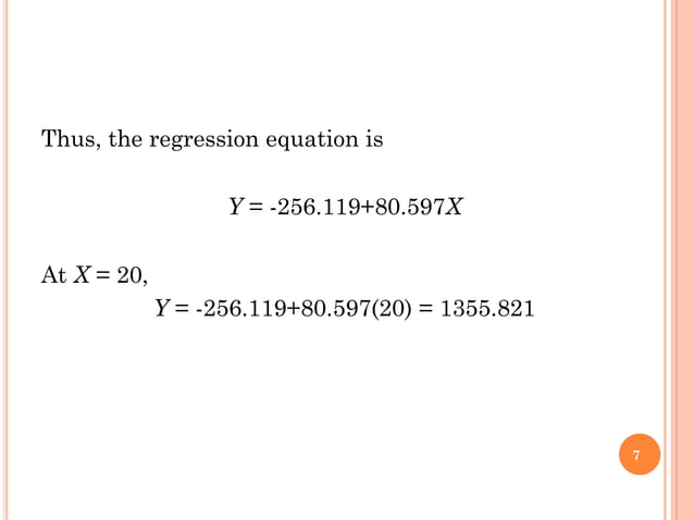 .Regression in inferential statistics ppt for presentation | PPT