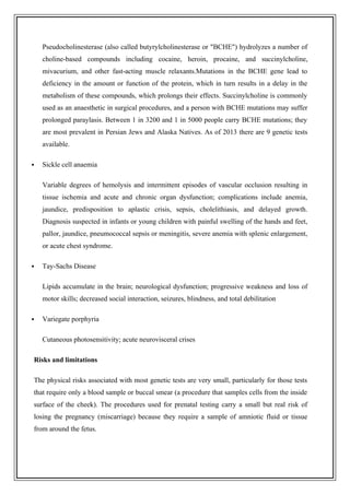 Genetic testing ,diagnostic testing , procedures | PDF