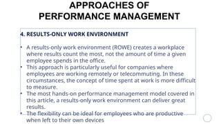 approaches to performance management - POM2 | PPTX