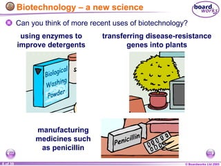 Biotechnology cgse chemistry boardworks ppt | PPT