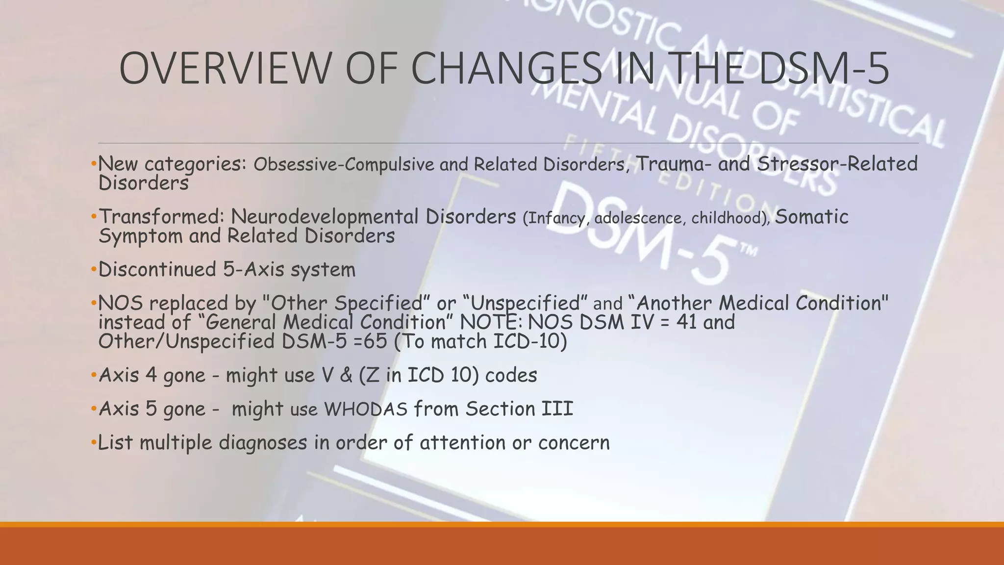DSM - 5 | PPTX