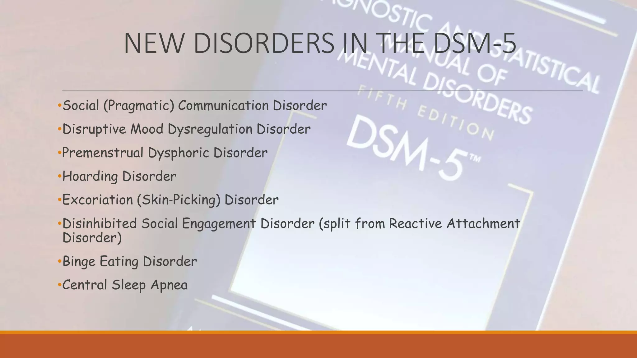 DSM - 5 | PPTX