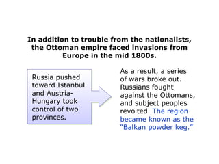 22.4 nationalism threatens old empires | PPT