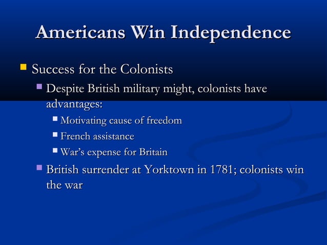 22.4 the american revolution | PPT | Civic affairs | Politics