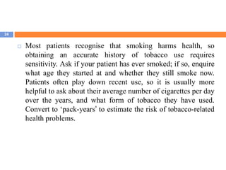 History taking as foundation of clinical diagnosis | PPTX