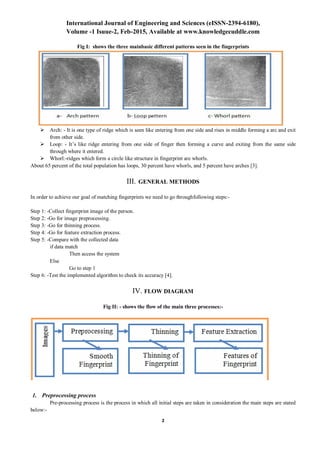 A Study on Fingerprint (biometrics) Recognition | PDF