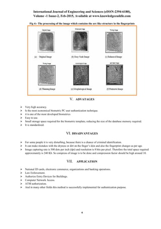 A Study on Fingerprint (biometrics) Recognition | PDF