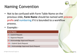 Joget Workflow v6 Training Slides - 22 - Best Practices on Application ...