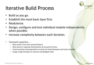 Joget Workflow v6 Training Slides - 22 - Best Practices on Application ...