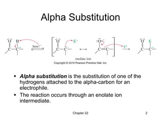 22 - Condensations and Alpha Substitutions of Carbonyl Compounds - Wade ...