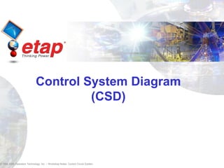 ETAP - csd - Control System Diagram | PDF