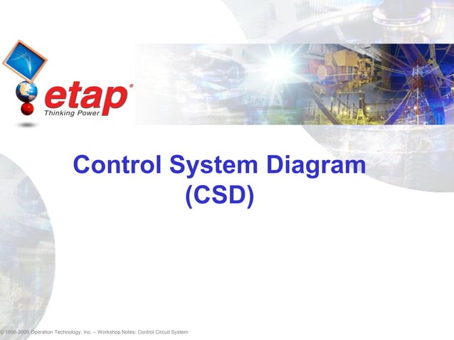 ETAP - csd - Control System Diagram | PDF