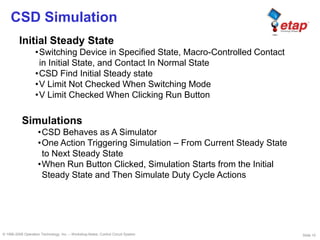ETAP - csd - Control System Diagram | PDF