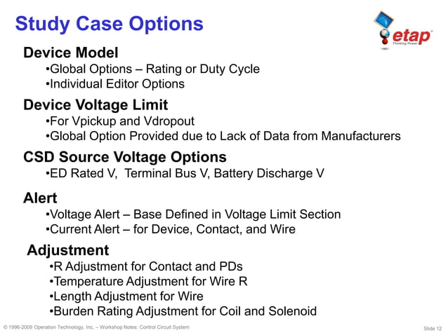 ETAP - csd - Control System Diagram | PDF