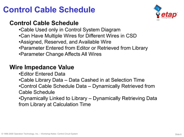 ETAP - csd - Control System Diagram | PDF