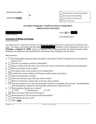 Scott Goldstein Wins TTD, Medical Benefits and PPD for Injured Nurse | PDF