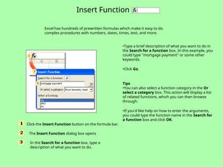 basic excels in information communication technology | PPT