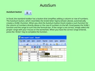 basic excels in information communication technology | PPT