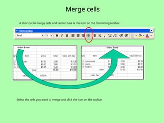 basic excels in information communication technology | PPT