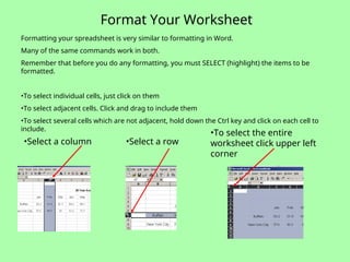 basic excels in information communication technology | PPT