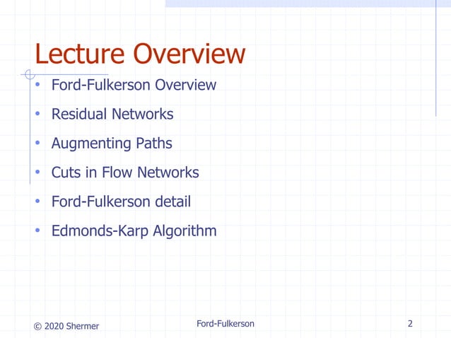 22 - Max Flow Porblem Ford Fulkerson Method.pdf