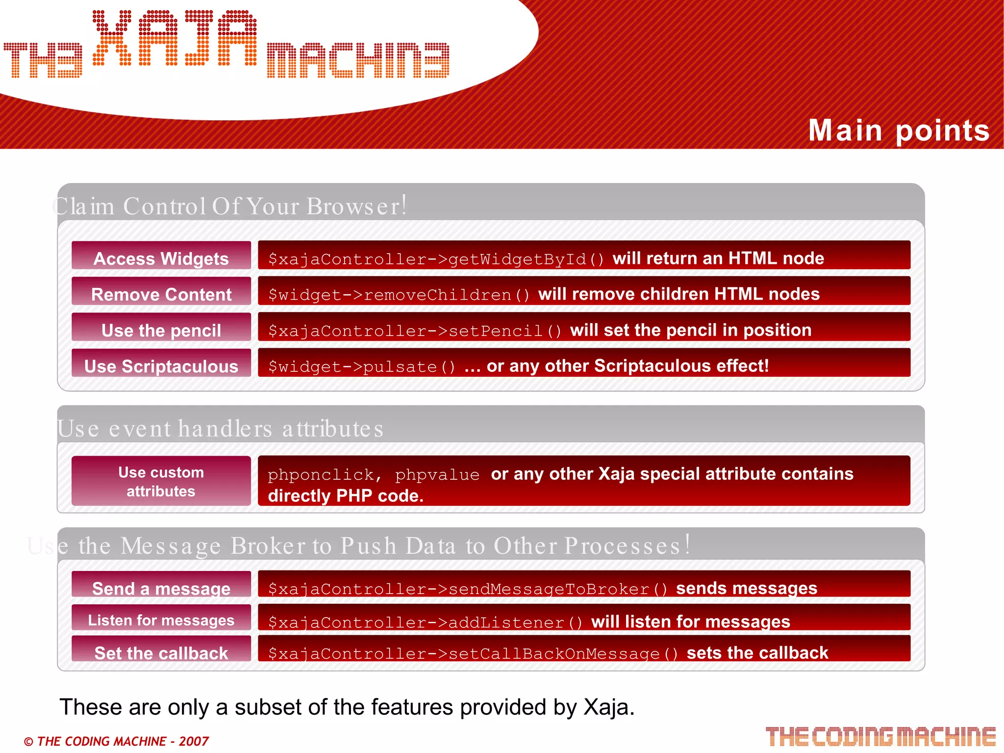 XAJA - Reverse AJAX framework | PPT