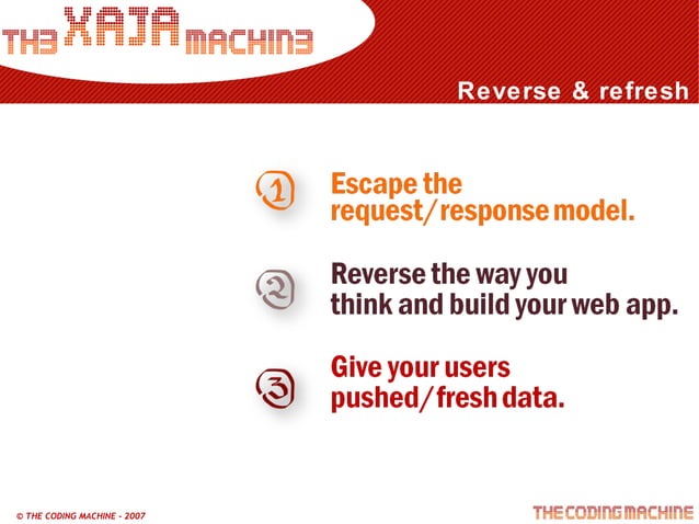 XAJA - Reverse AJAX framework | PPT