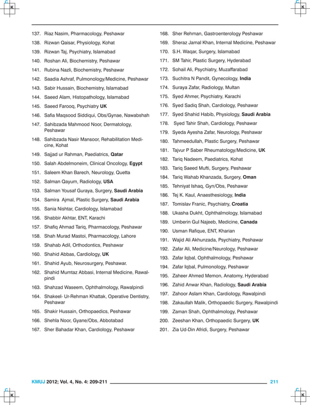 KMUJ 2012 reviewers No 114 | PDF