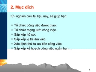 22 ky-nang-to-chuc-cong-viec | PPT
