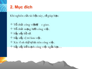 22. Ky Nang To Chuc Cong Viec | PPT