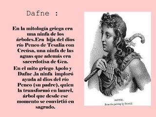 La literatura griega. Apolo y Dafne. Paula Rufo | PPT