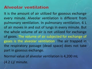 Lung volume and capacity - Physiology for dental students | PDF
