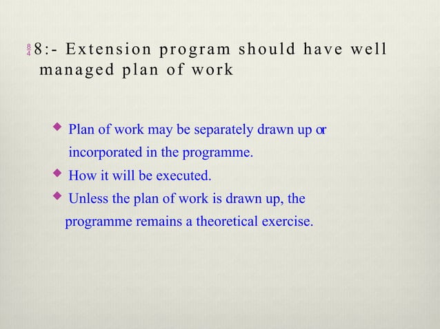 Monitoring, Planning and extension program planningpptx | PPTX ...