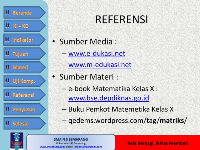 penjumlahan matriks | PPTX