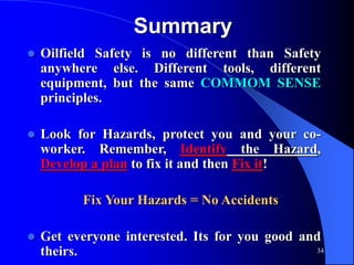 22-OilFieldSafetyNEO1.ppt | First Aid | Injuries