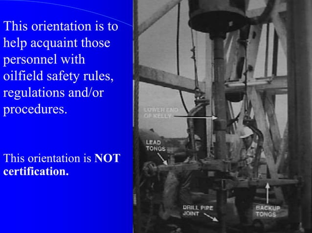 Oil Field Safety.ppt Oil Field Safety Oil Field Safety | PPT | Indoor ...