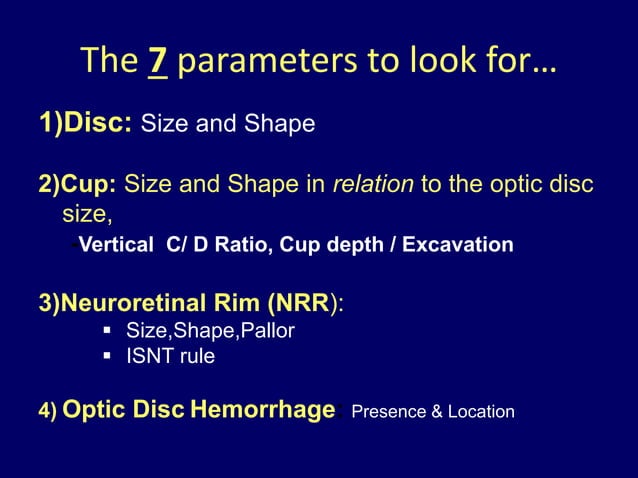 22 optic-disc-evaluation-in-glaucoma | PPT