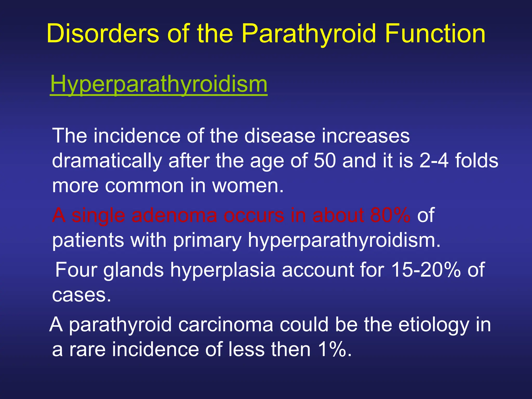 22-Parathyroid Disorders.ppt.pdf and parathyroid carcinoma | PDF