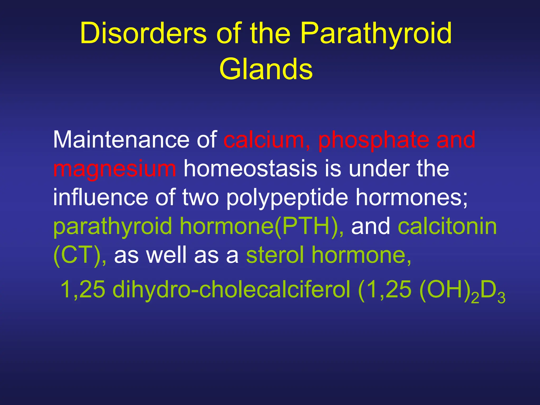 22-Parathyroid Disorders.ppt.pdf and parathyroid carcinoma | PDF