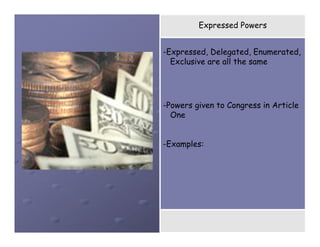 22 powers of congress | PPT