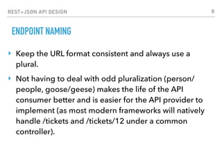 22 REST & JSON API Design #burningkeyboards | PDF