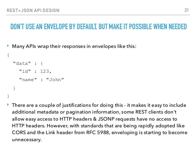 22 REST & JSON API Design #burningkeyboards
